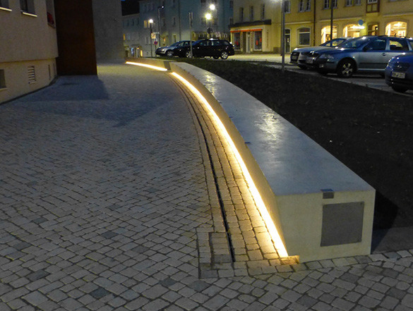 DIY Garden Bench Ideas - Free Plans for Outdoor Benches: Bench Light